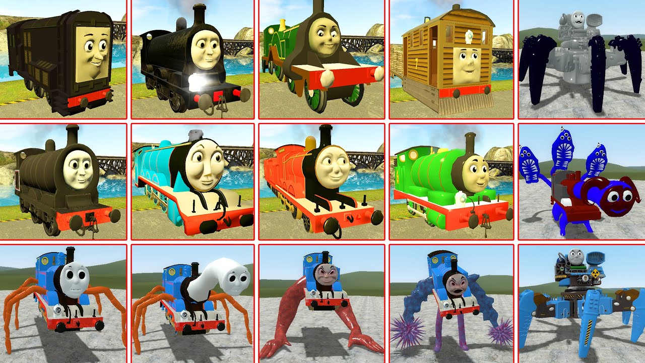 New Update Thomas & Friends in Garry's Mod (Thomas,Diesel,Emily,Percy ...