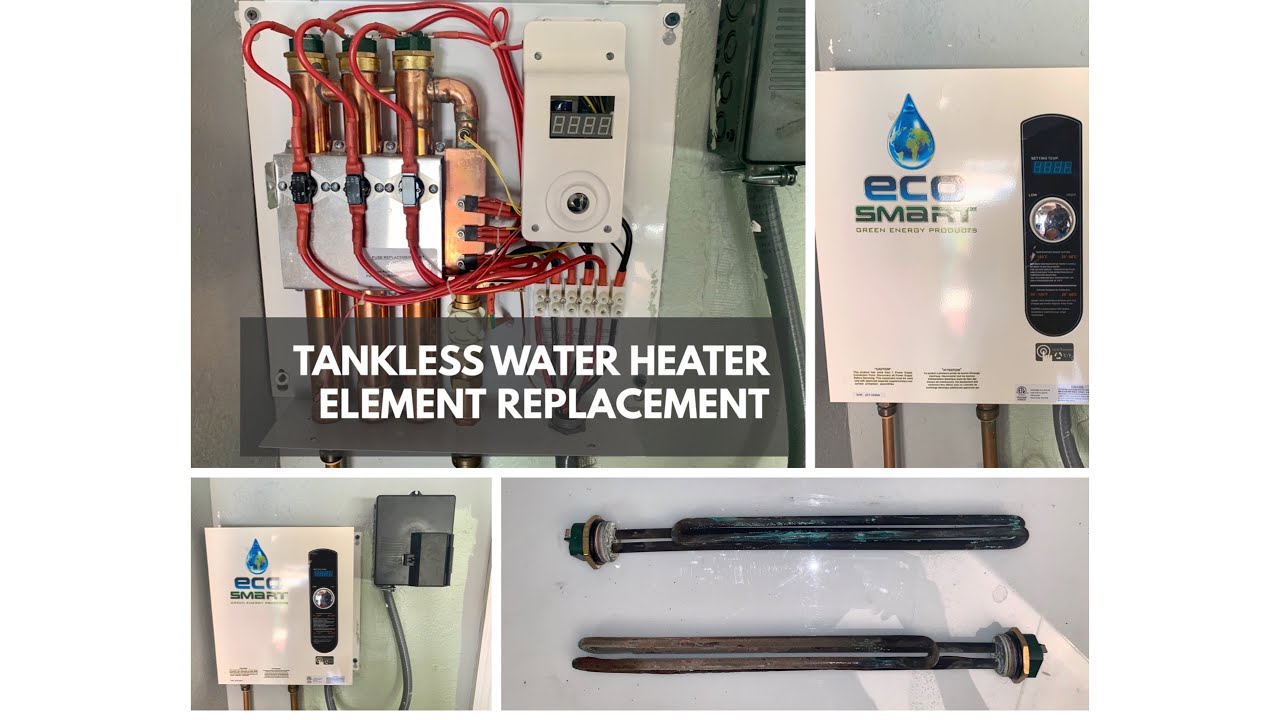 Tankless Water Heater Element Replacement / Test for Bad Heating ...