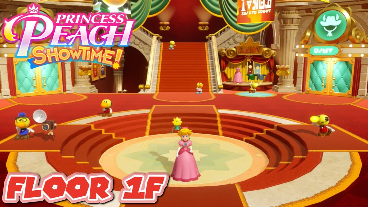 Princess Peach: Showtime! - Floor 1F - 100% Walkthrough (All Sparkle ...