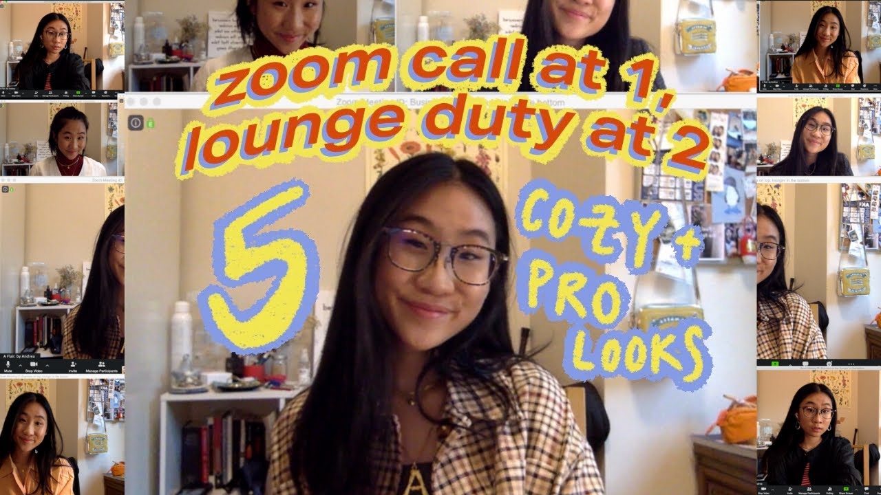 5 ZOOM CALL OUTFITS: business on top and comfy on bottom - YouTube