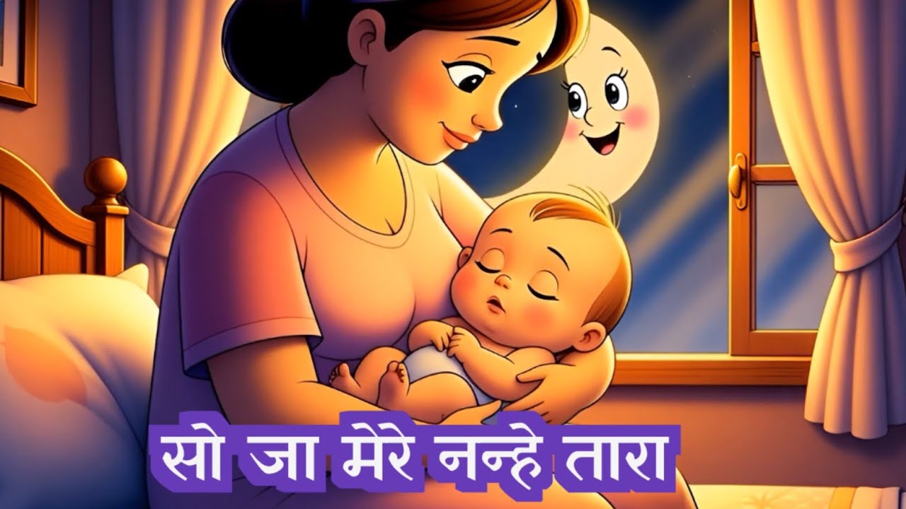 So Ja Mere Nanne Taare | Baby Lullaby Hindi | Sleep Song for Kids | maa ...