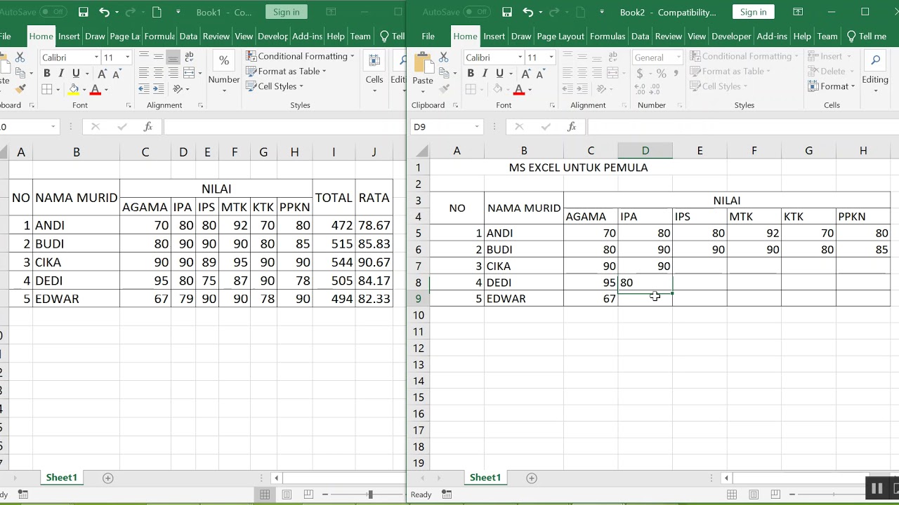 Microsoft Excel Untuk Pemula - YouTube