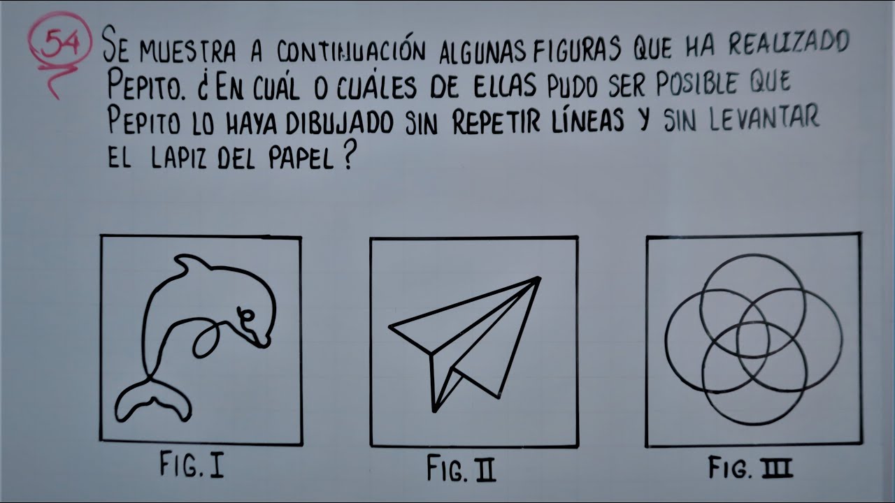 Trazado de Figuras | Figuras de un solo Trazo | Habilidad Lógico ...