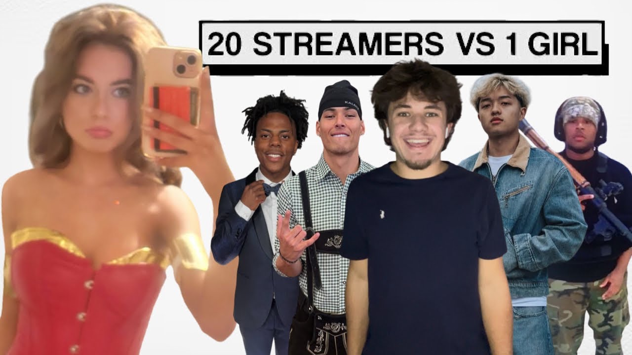 I HOSTED 20 STREAMERS VS 1 GIRL - YouTube