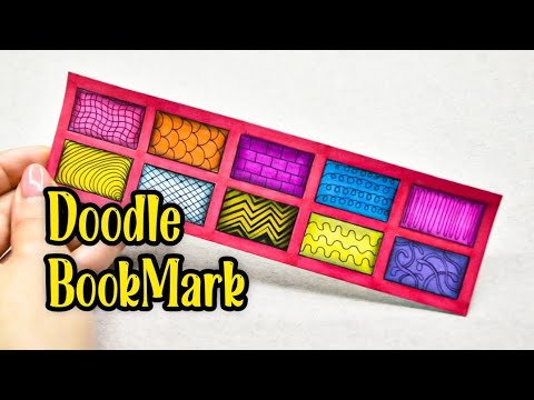 Doodle BookMark | Zentangle BookMark | How To Make A BookMark - YouTube