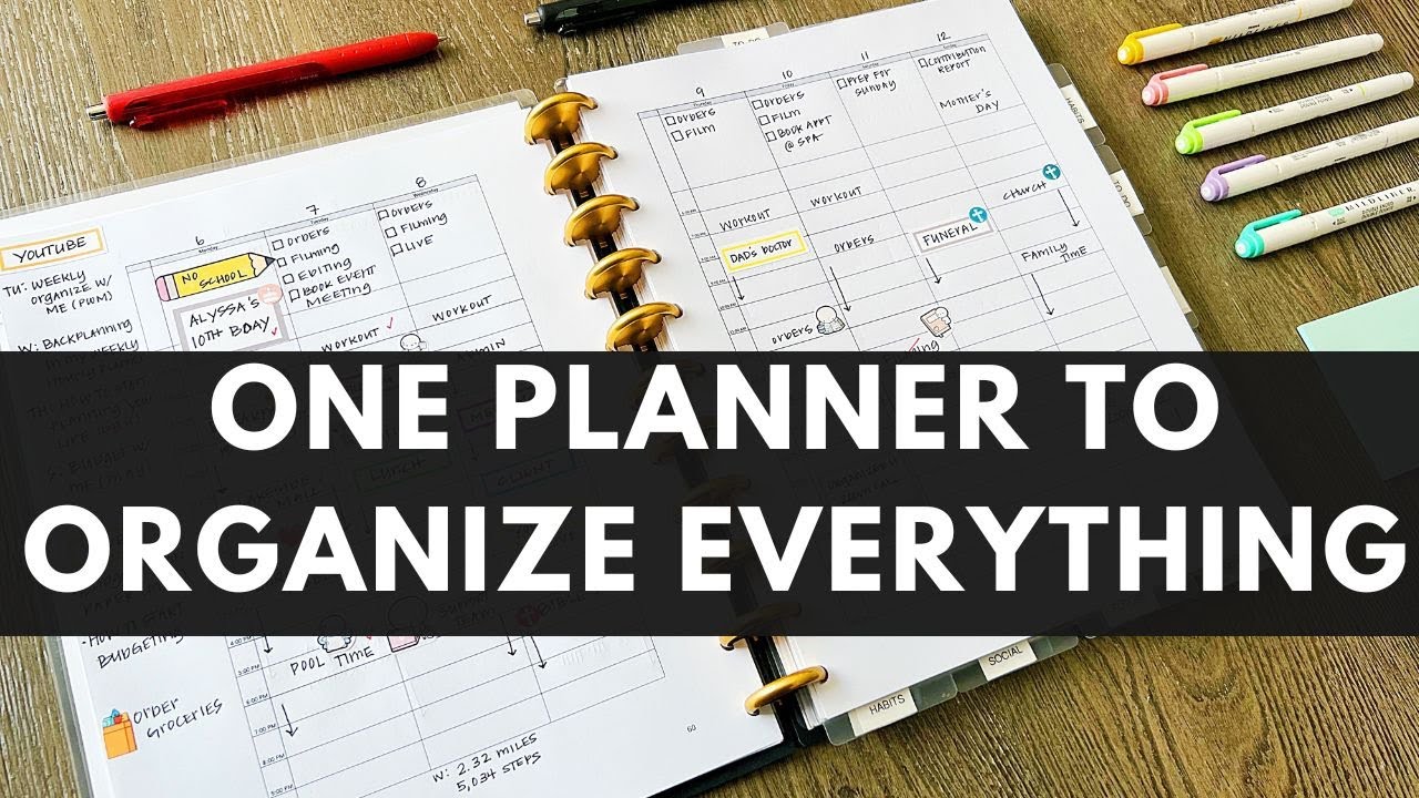 One Planner To Organize My Entire Life | Monthly Flip Through # ...