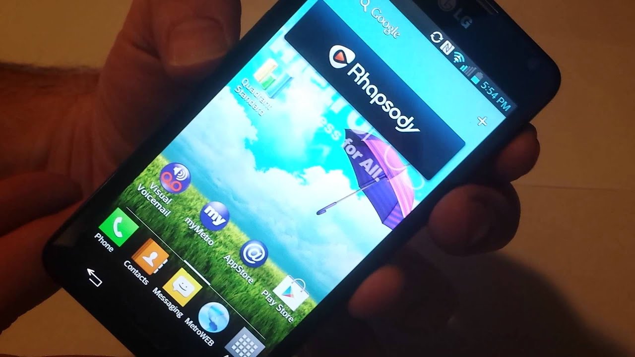 Lg Optimus F6 Screen Shot Metro pcs - YouTube
