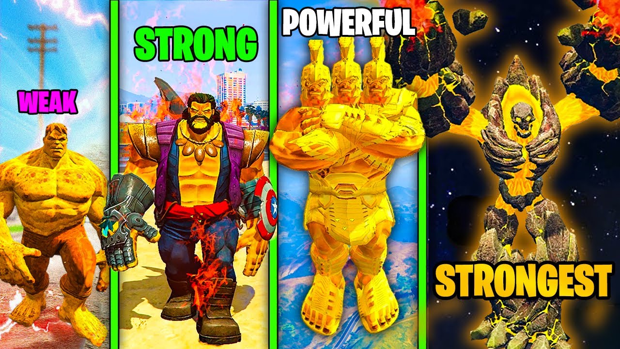 FRANKLIN Become The STRONGEST GOLD HULK EVER In GTA 5! - YouTube