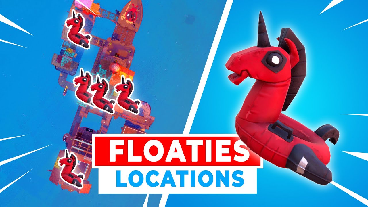 ALL Deadpool Floaties Locations at The Yacht (Chapter 2 Season 3) - YouTube