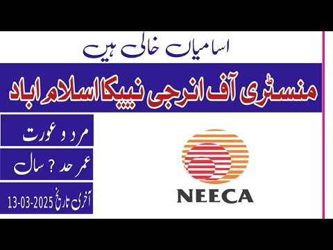 Jobs In Ministry Of Energy Power & Division (NEECA), Islamabad - YouTube