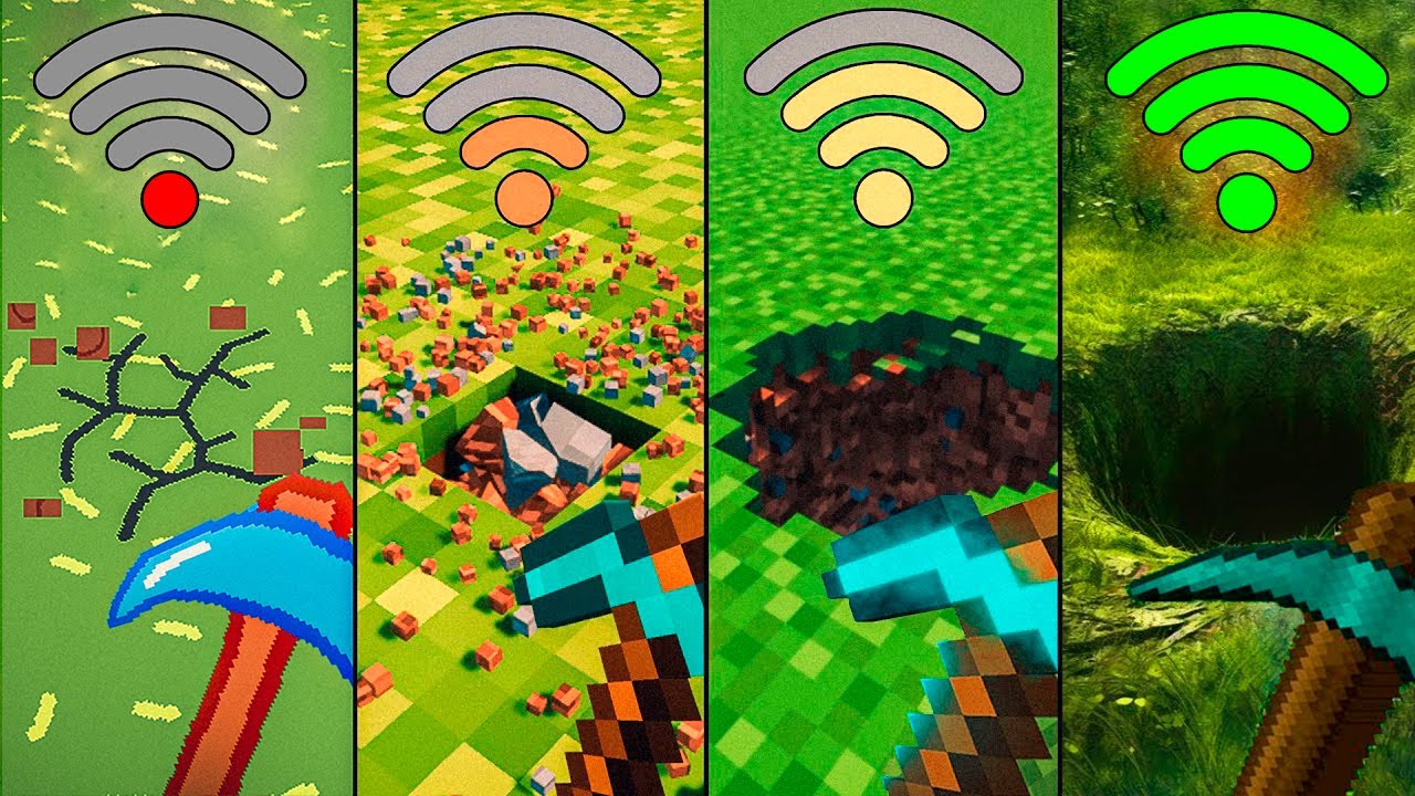 minecraft physics with different WI Fi compilation - YouTube
