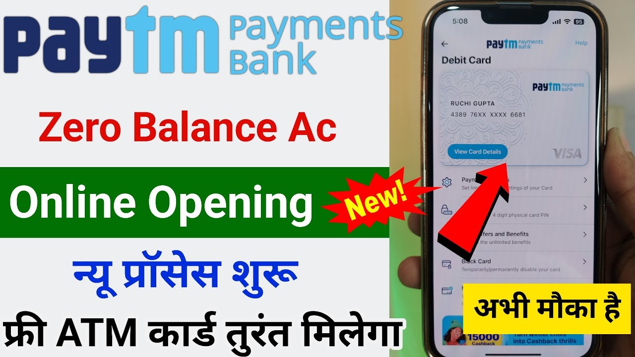 paytm payment bank open account zero balance | paytm zero balance ...