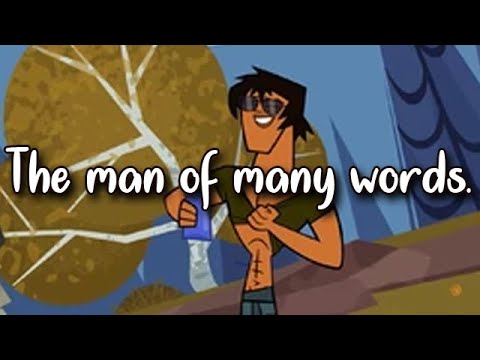 every time justin speaks in total drama island - YouTube
