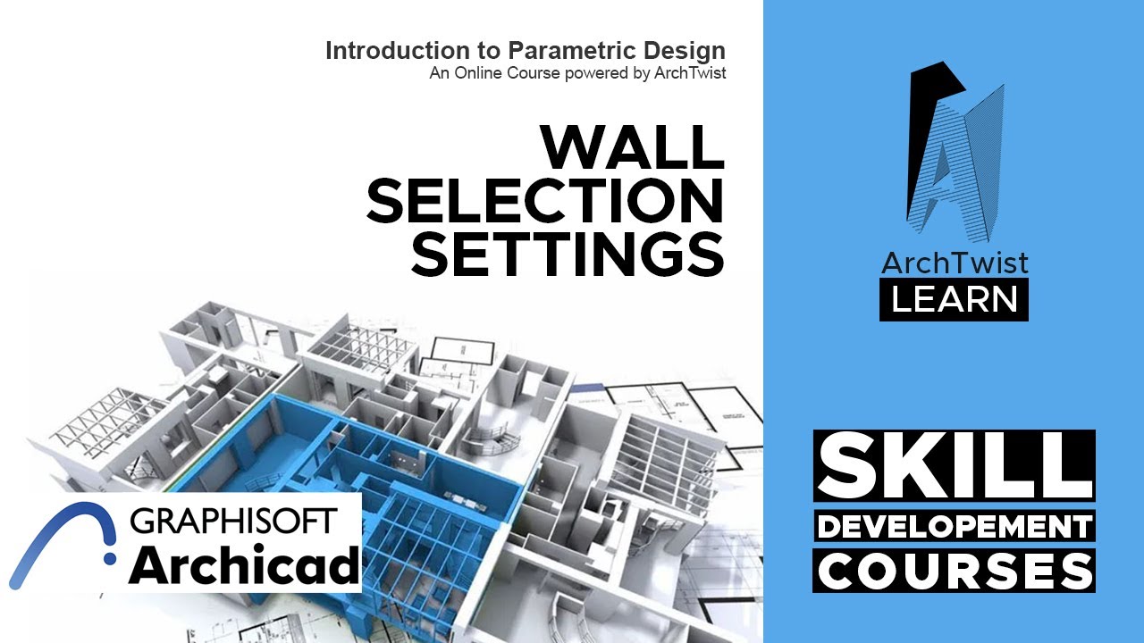 Wall Selection Tool | ArchiCAD for Beginners | ArchTwist Learn - YouTube