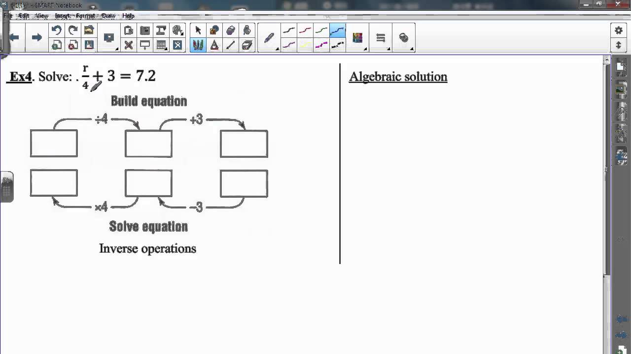 Math 9 6.1 Solving equations by using inverse operations(1) - YouTube