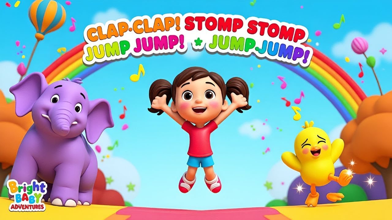 “Clap-Clap, Stomp-Stomp, Jump-Jump! | Fun Dance & Movement Song for ...