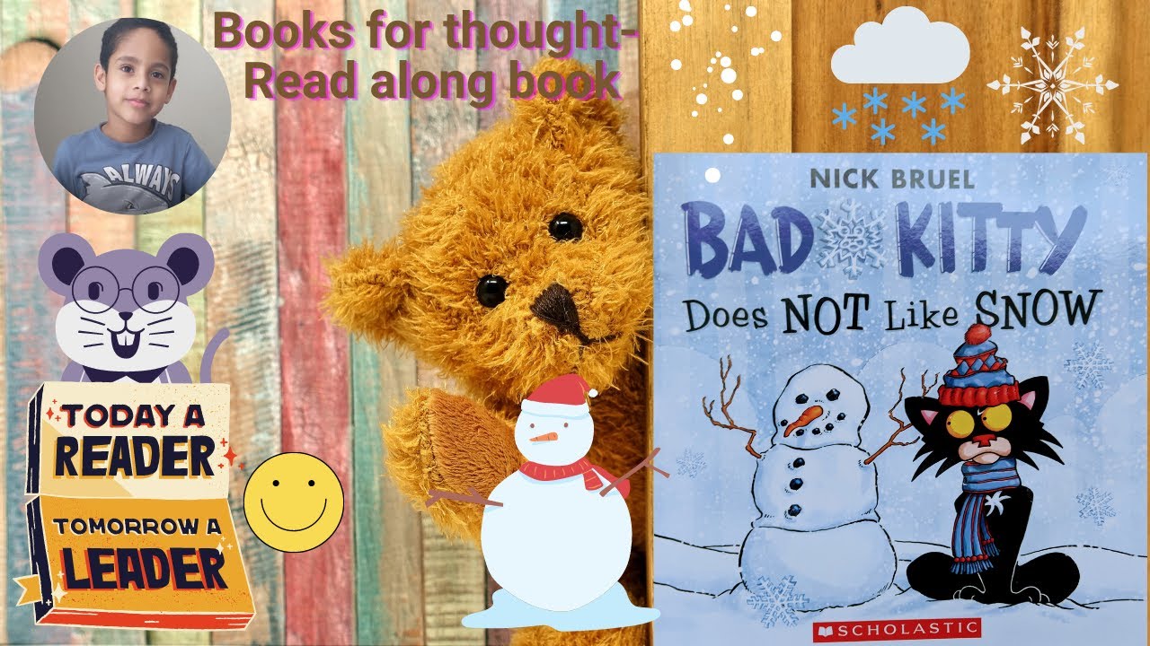 Bad kitty does not like snow by Nick Bruel - Fun books for kids - YouTube