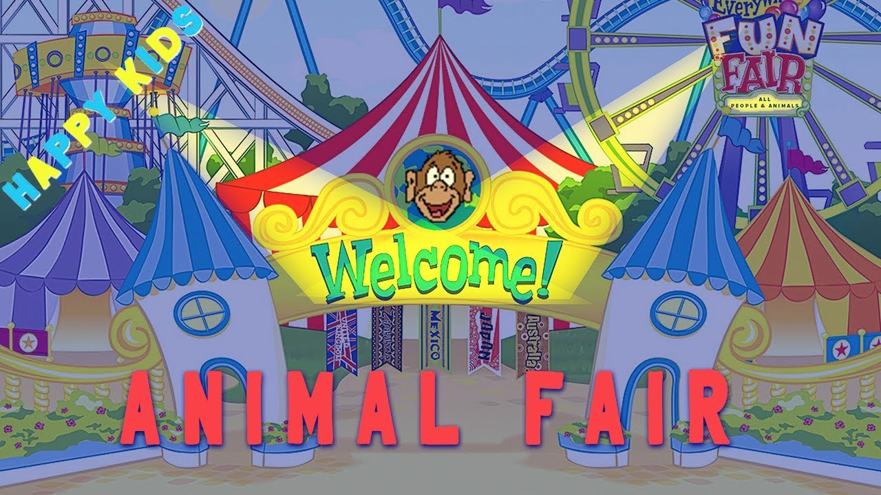 Animal Fair | Nursery Rhymes & Kids Songs (animated lyrics following ...