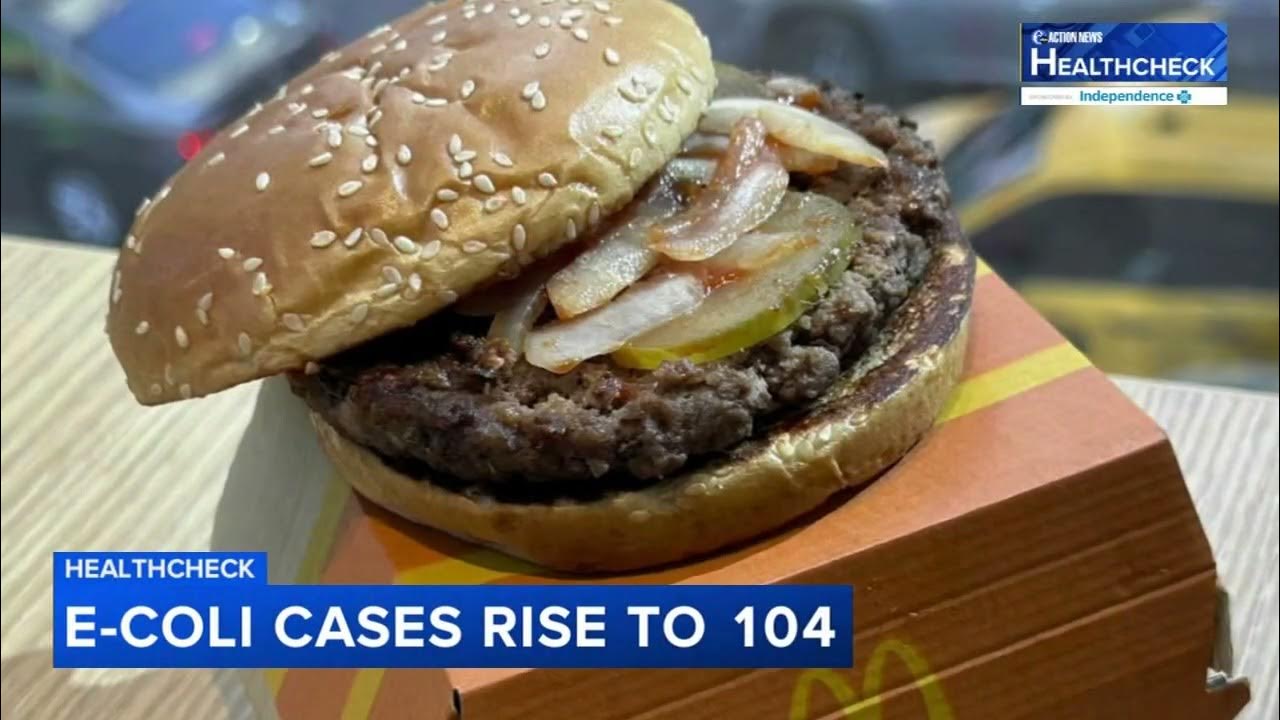 E. coli cases climb to 104 in McDonald's outbreak tied to slivered onions - YouTube