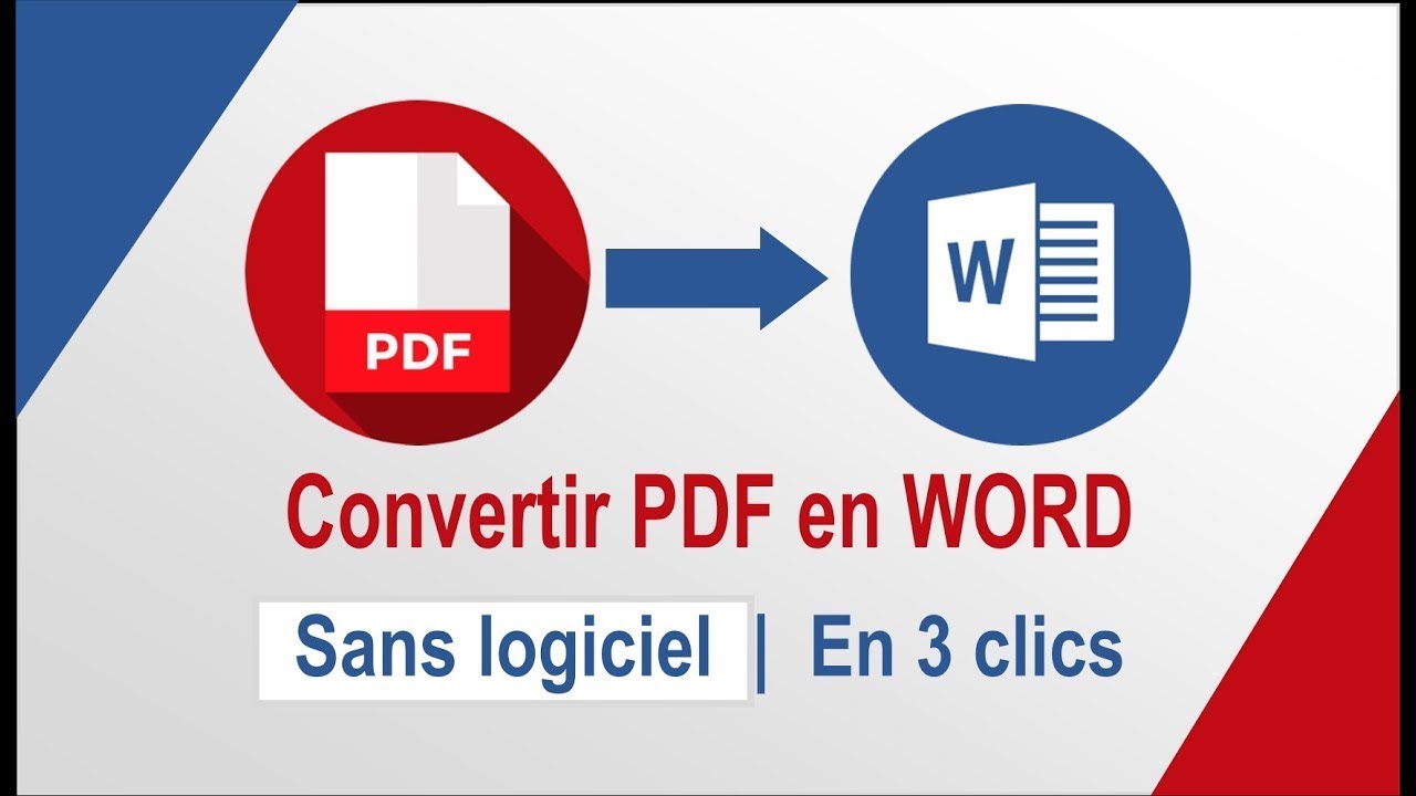COMMENT CONVERTIR UN FICHIER PDF EN WORD RAPIDEMENT ET SANS LOGICIEL ...