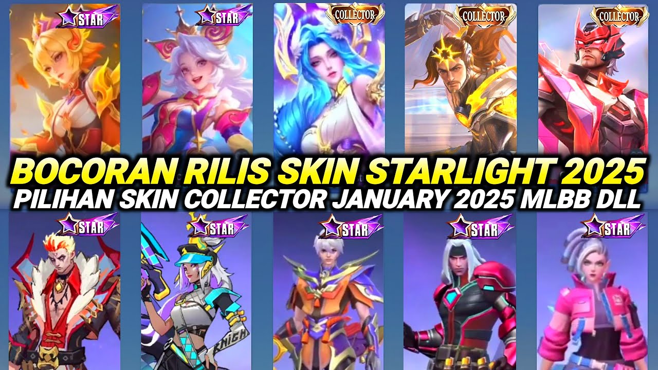 BOCORAN 11 SKIN STARLIGHT RILIS 2025 !! STAR ZHUXSIN, STAR CICI, STAR ...