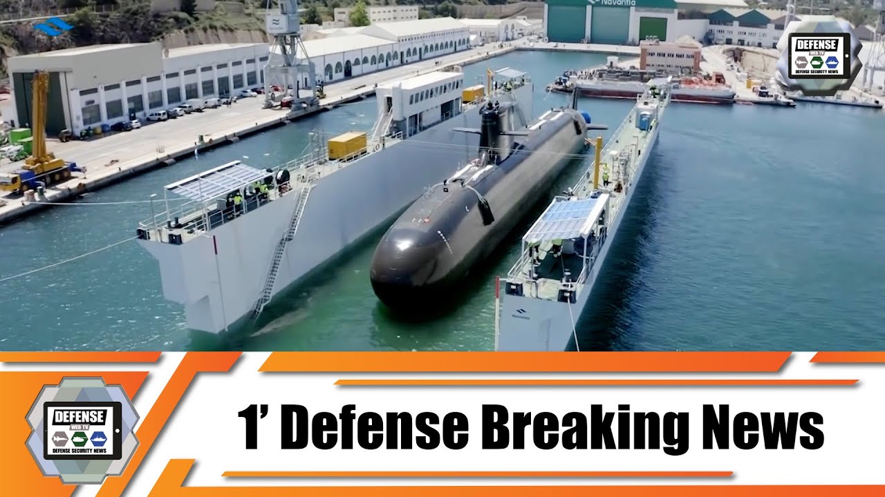 Navantia floats out Isaac Peral S-80 class submarine - YouTube
