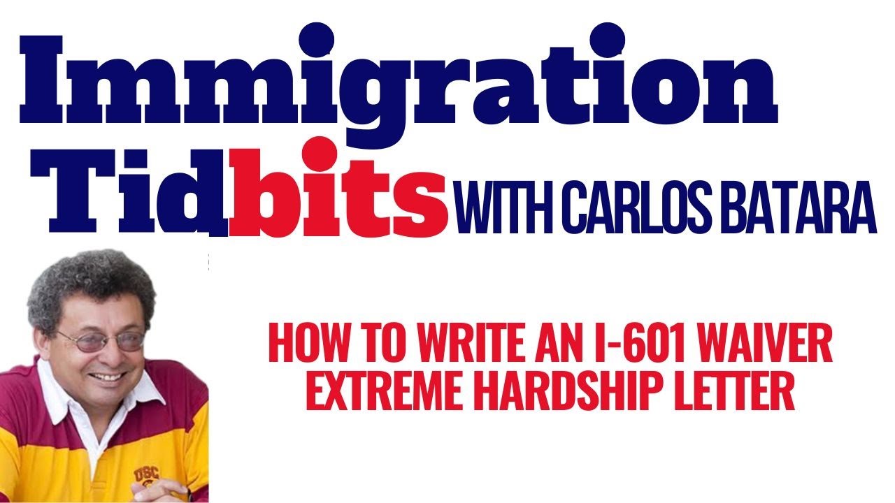 How To Write An I 601 Hardship Letter (And Win Your Waiver) - YouTube