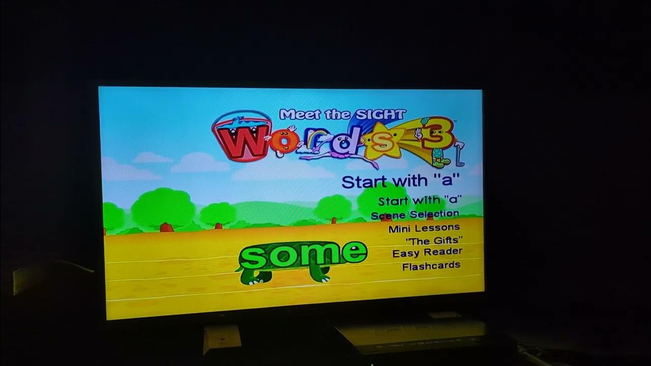 Meet The Sight Words Level 3 DVD Menu - YouTube