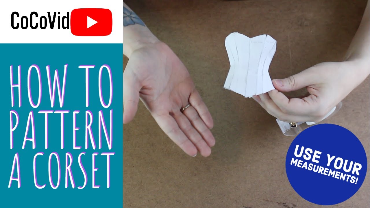 How to Pattern a Corset to Your Measurements - YouTube