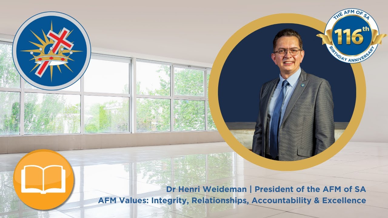 Values - Dr Henri Weideman (President of the AFM of SA) - YouTube