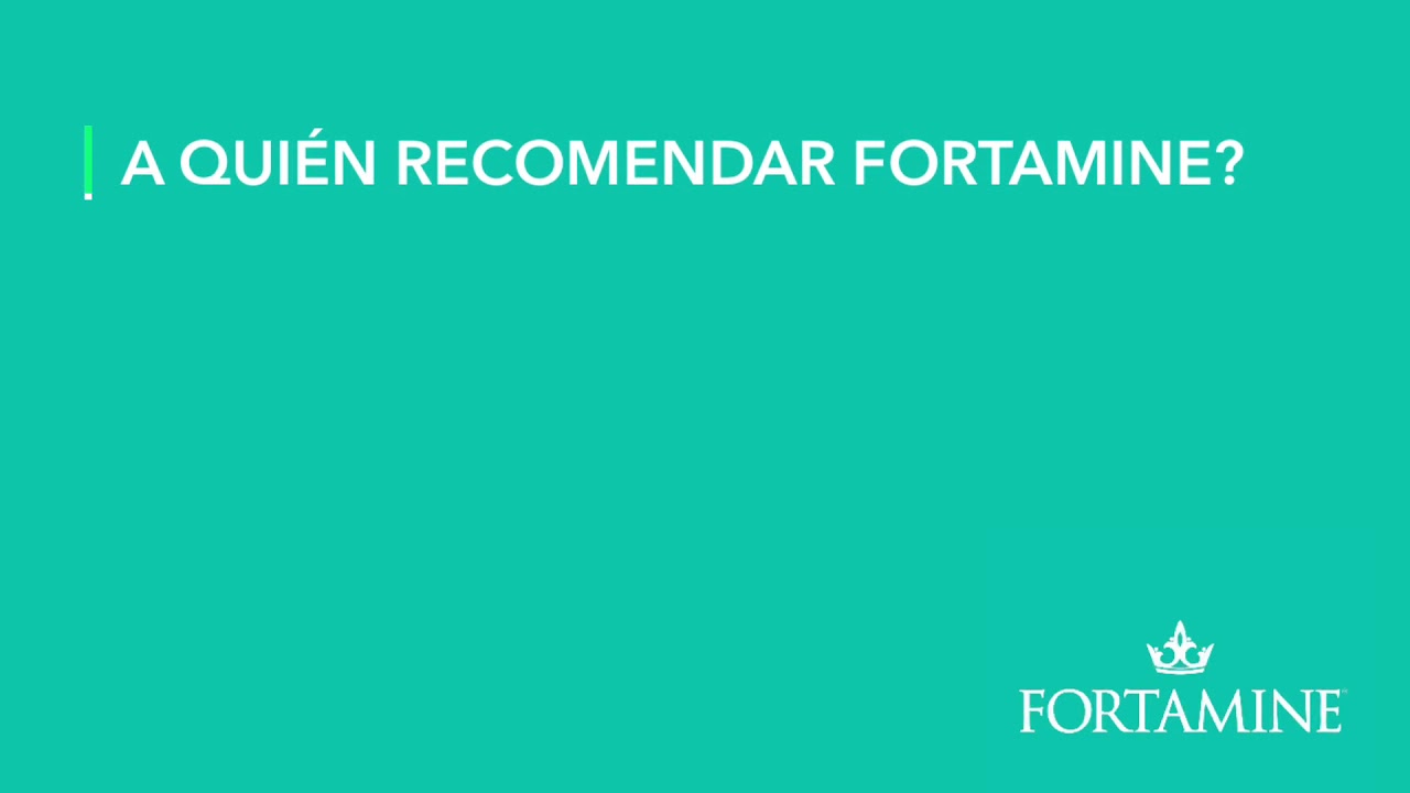 Serum FORTAMINE. Preguntas frecuentes. - YouTube
