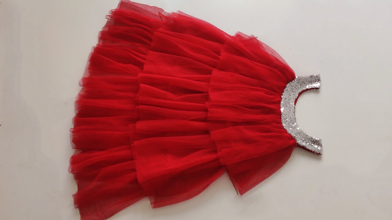 4 year baby Designer Yoke Frock Cutting and Stitching/Round Yoke Baby ...