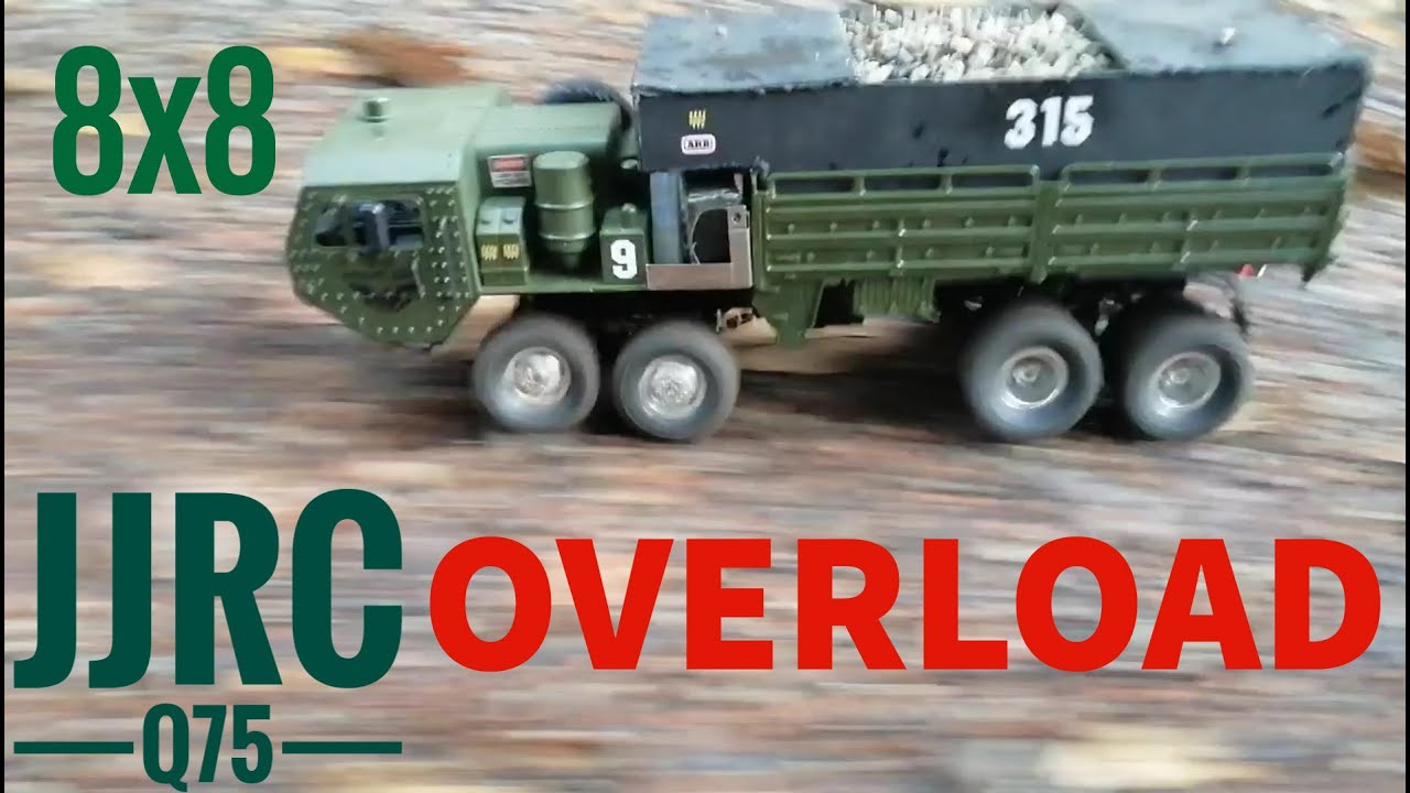 Rc Car JJRC Q75 8x8 Overload Military Truck/ Xe chở quá tải | JJRC #04 ...