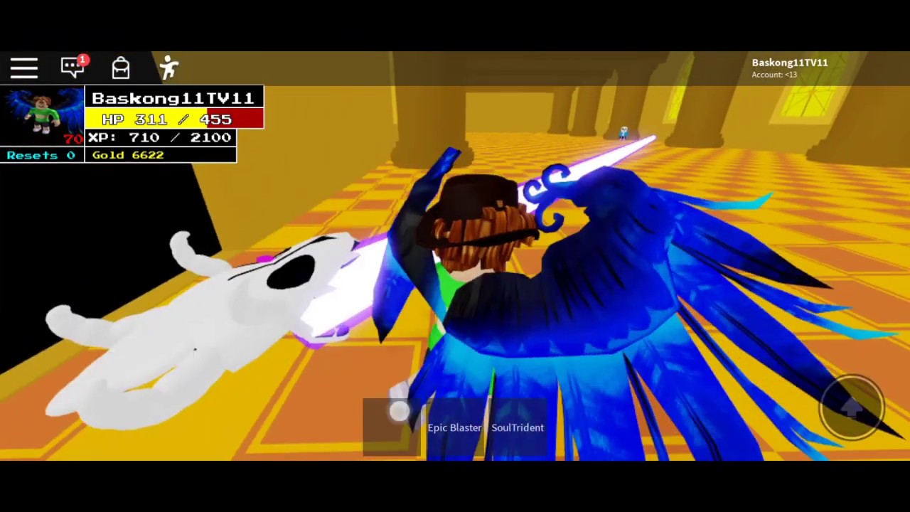 ROBLOX[Undertale boss battle]{สู้Sans|Hard Mode}EP:1 - YouTube