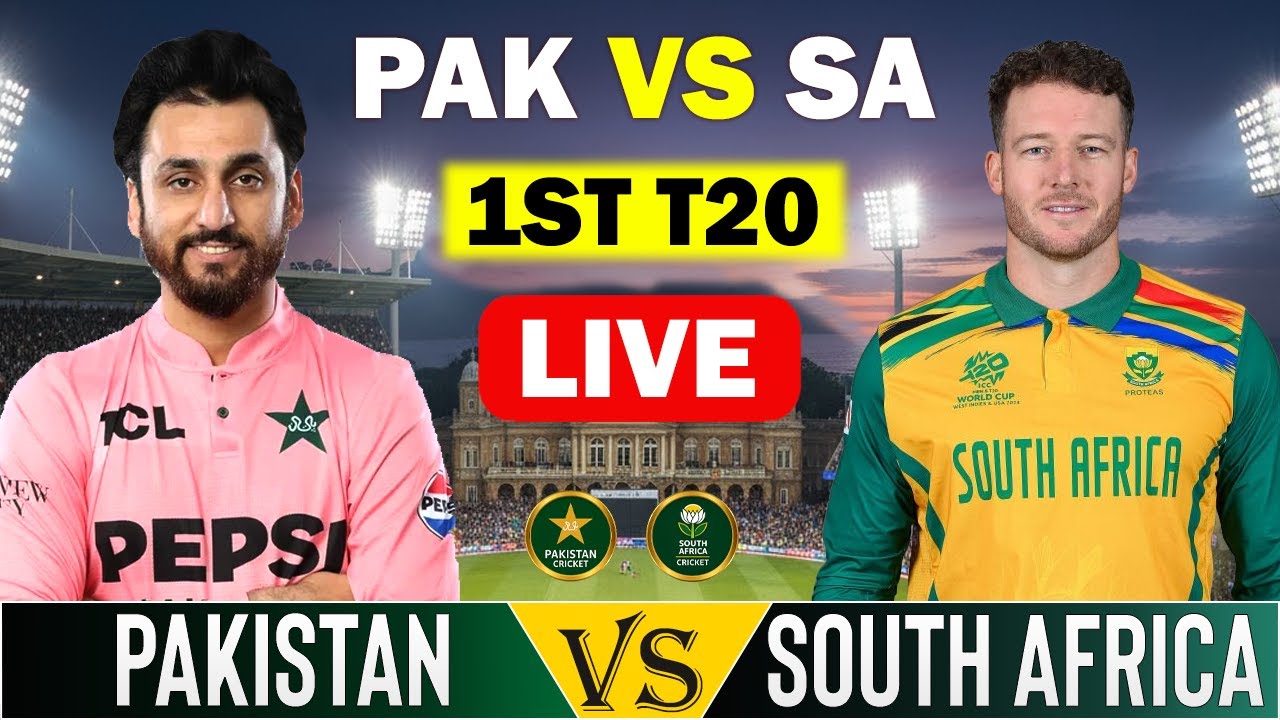 LIVE MATCH 🔴 PAKISTAN VS SOUTH AFRICA Live Score & commentary | Live ...