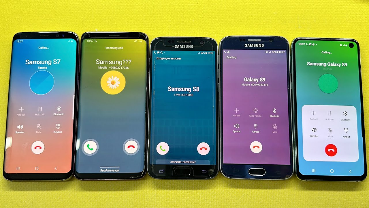 Collection Samsung S6 /S7 /S8 /S9 /S10e Outgoing/Incoming Calls - YouTube