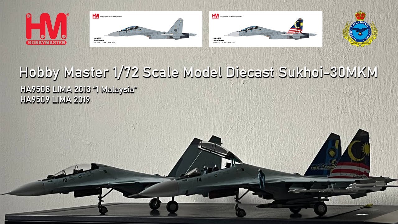 Hobby Master Sukhoi-30MKM Model Diecast 1/72 Scale LIMA13 & LIMA19 ...
