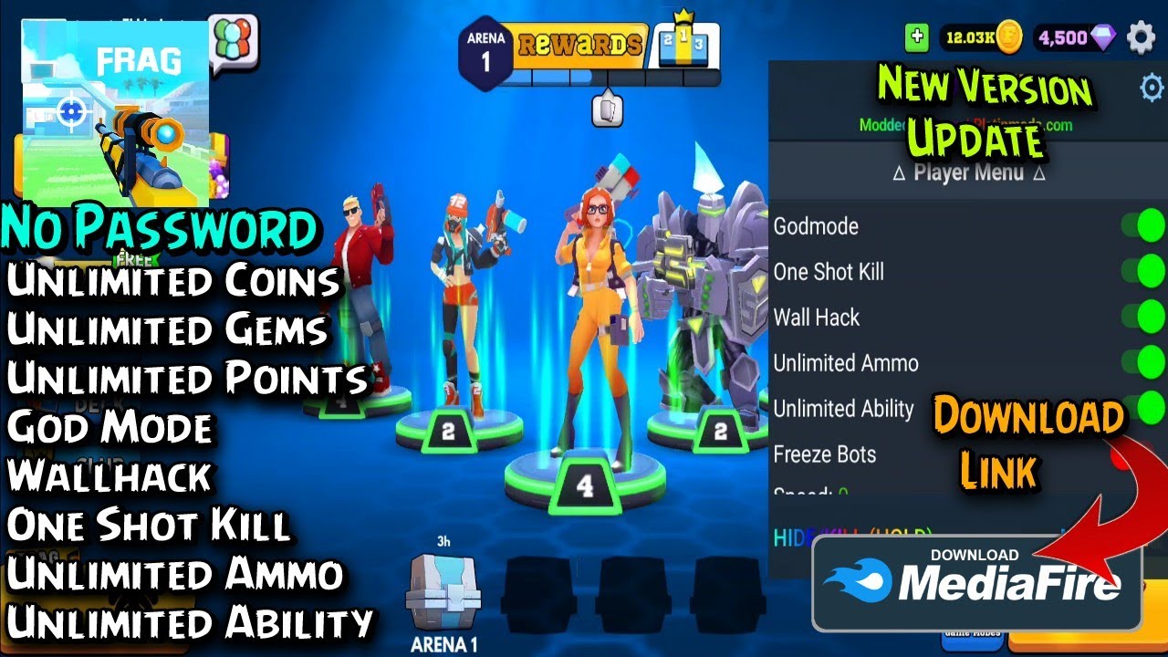 Frag Pro Shooter Mod Menu Apk Terbaru - Unlimited Coin & Gems / One Hit ...