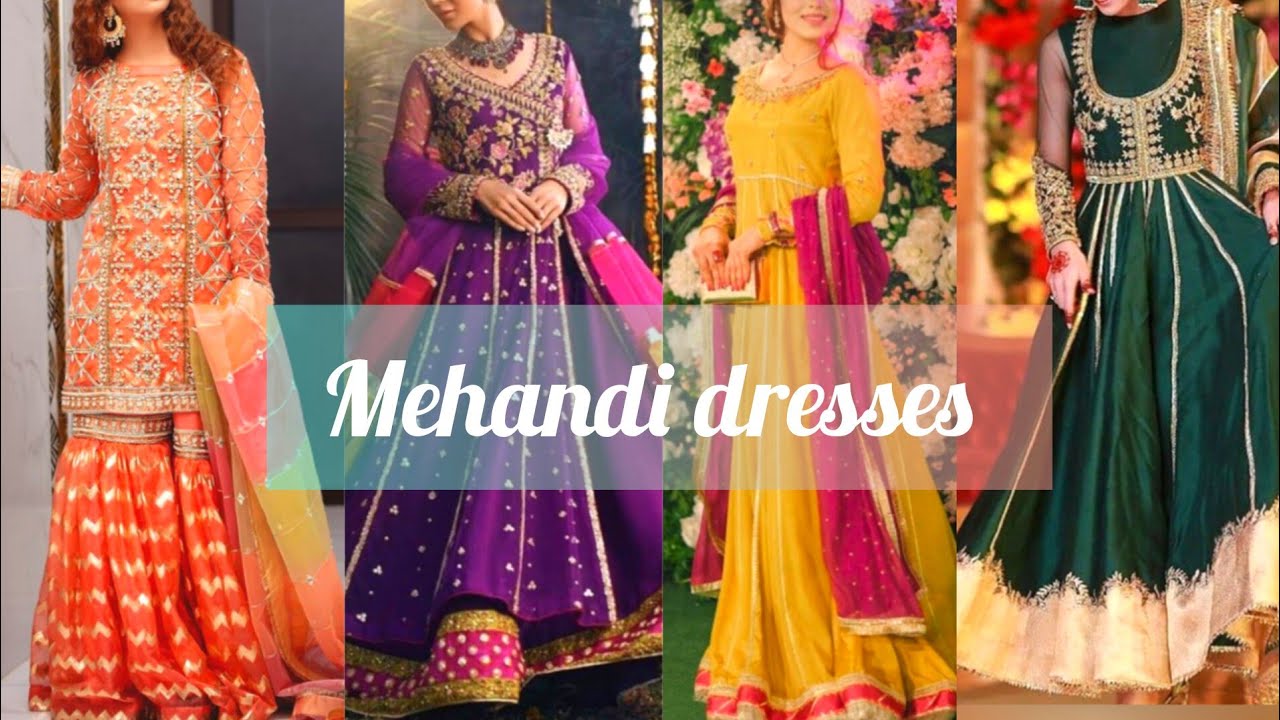Mehandi dresses design 2022 / Mayon and ubtan dress / Simple and Fancy ...
