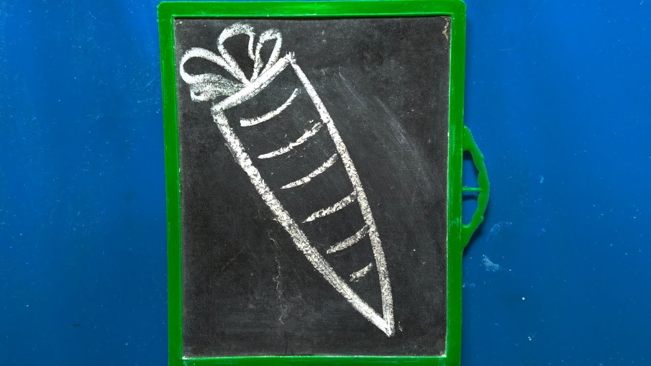 Carrot Drawing Tutorial || How To Make Draw A Carrot || Easy Drawing ...