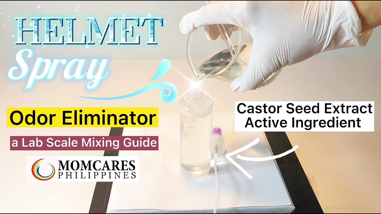How To Make Helmet Spray Odor Eliminator - A Lab Scale Mixing Guide ...