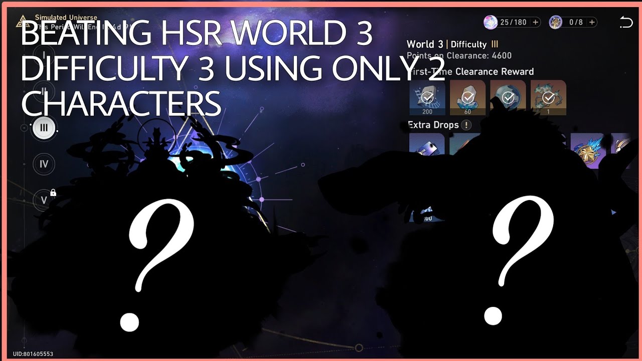 How i beat HSR World 3 Difficulty 3 Only Using Only 2 Characters ...