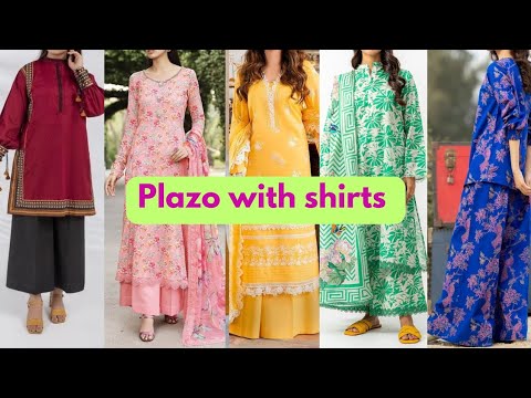 50+ new and stylish plazo with shirts design ideas for girlz/for summer ...