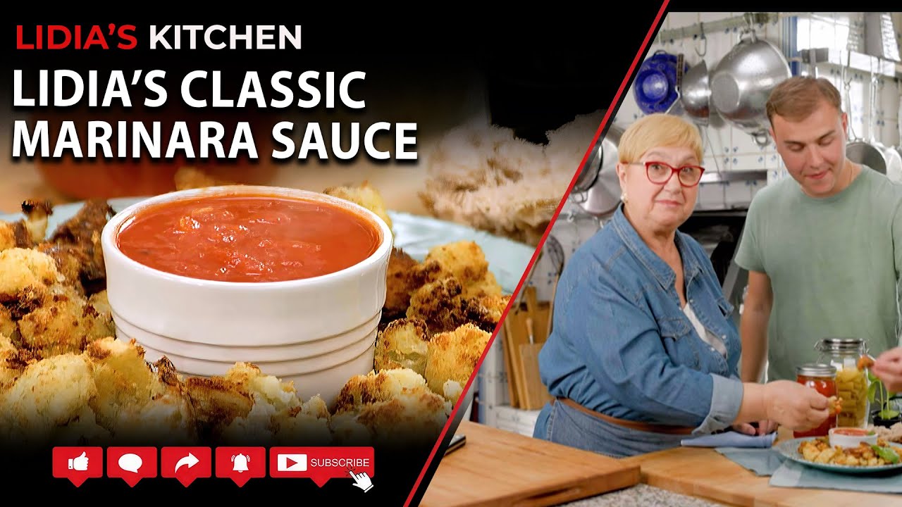 Lidia's Classic Marinara Sauce - YouTube