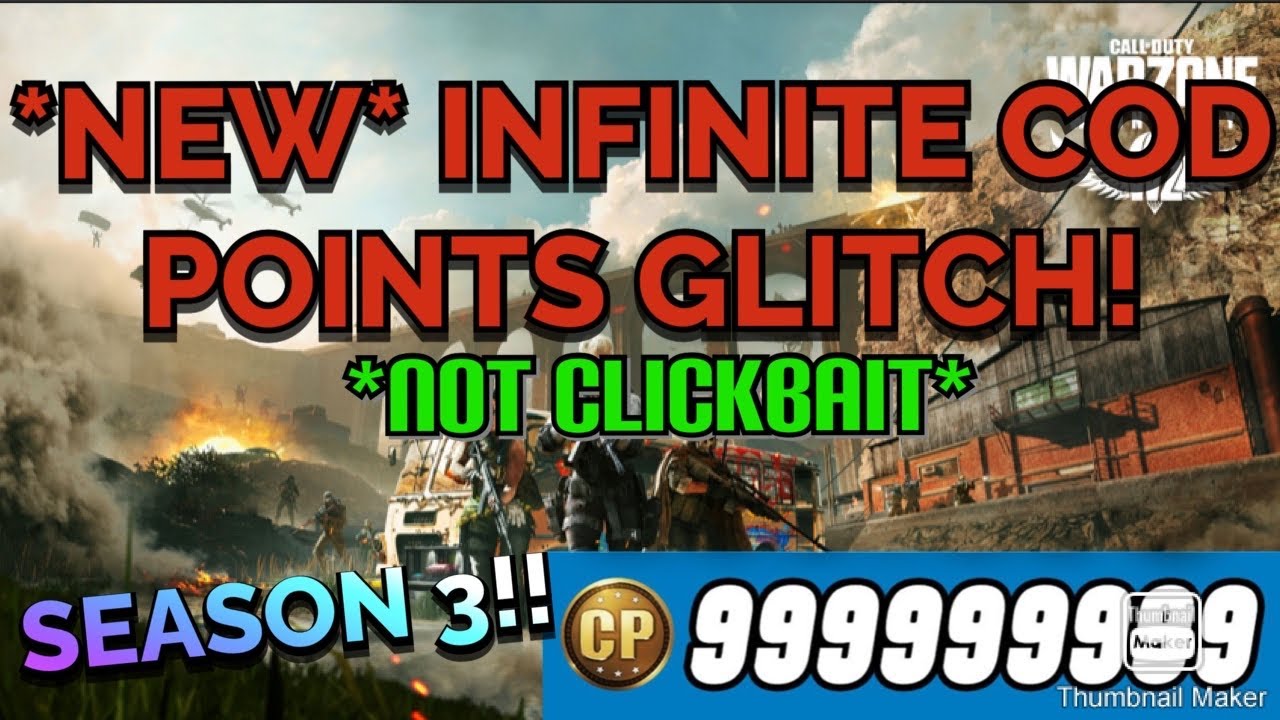 WARZONE *NEW* INFINITE COD POINTS GLITCH!! SOLO METHOD!! NOT CLICK BAIT ...