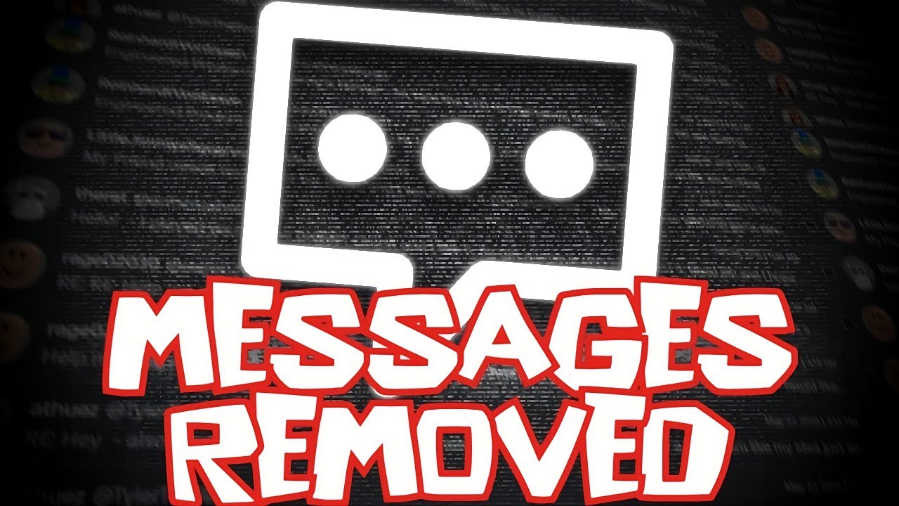 Why Roblox is Removing Messages - YouTube