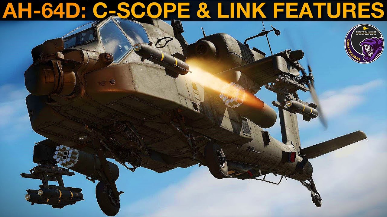 AH-64D Apache: C-Scope & FCR/TADS LINK Functions Tutorial | DCS - YouTube