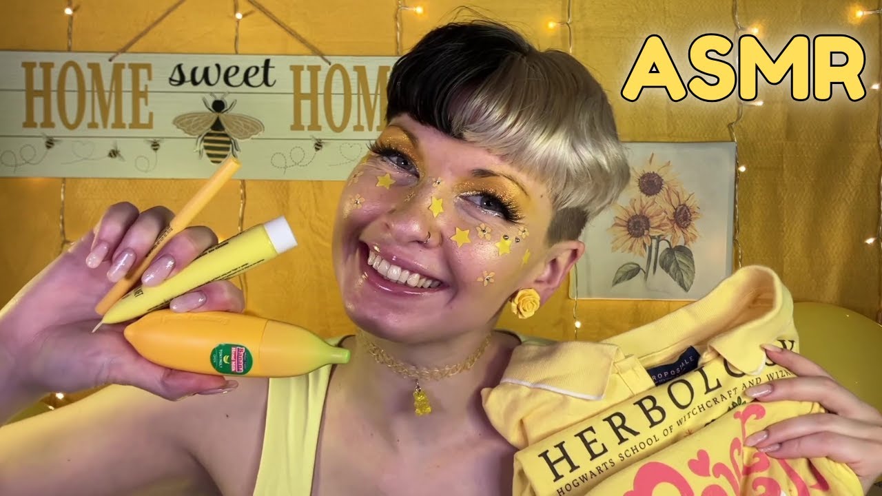Head to Toe YELLOW Transformation! 💛 ASMR Fast Paced Personal Attention ...