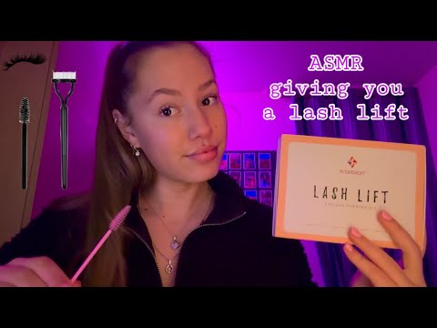 ASMR giving you a lash lift - YouTube