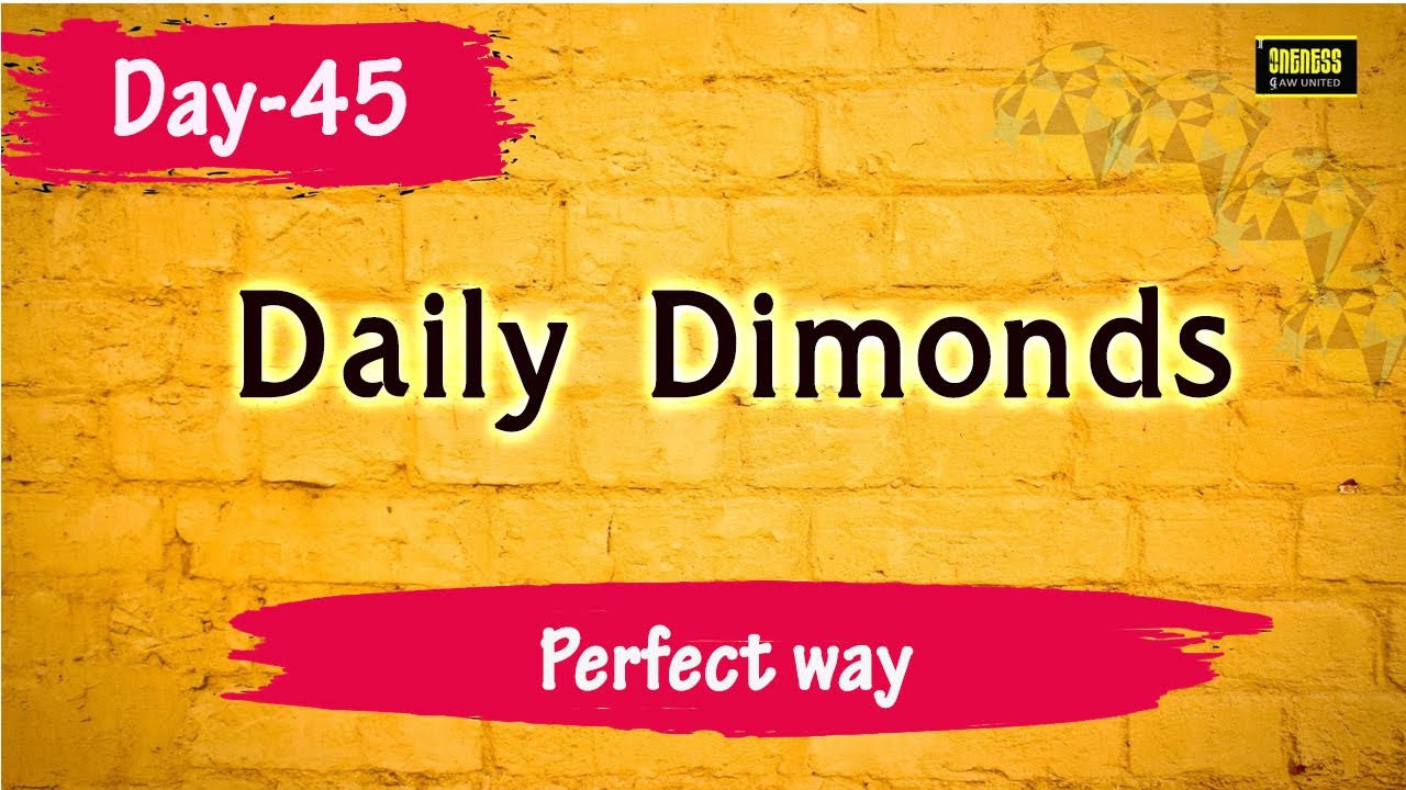 Daily Diamonds | Day_45 | Feb 24 | Psalms 101:6 | Verse a day makes ...